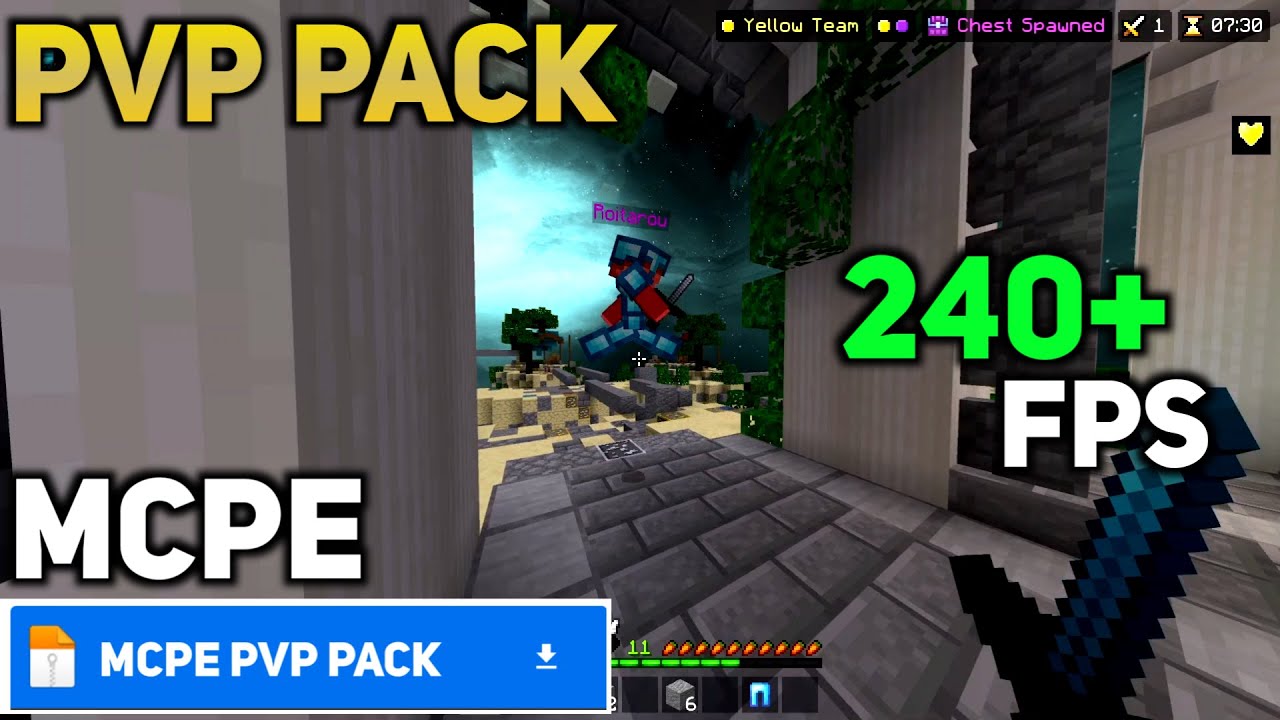 PvP Pack for Minecraft Pocket edition | Best Mcpe PvP Pack | Fps Boost ...