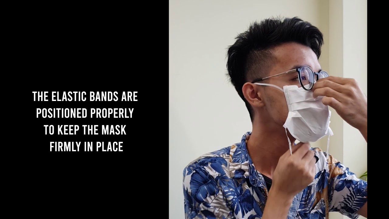 Demonstration on How to Wear Mask Properly | Protect Against the ...