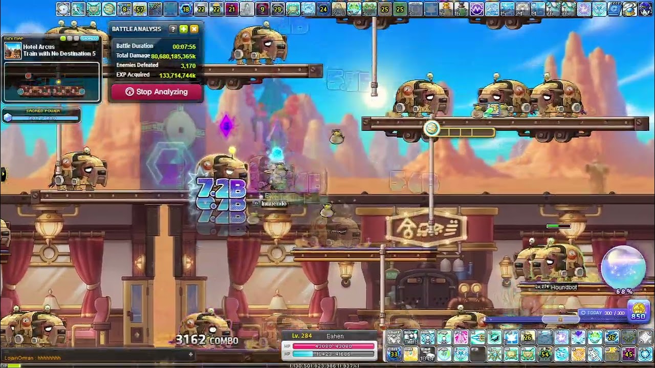 GMS Reboot Maplestory 284 Illium Hotel Arcus Train 5 - YouTube