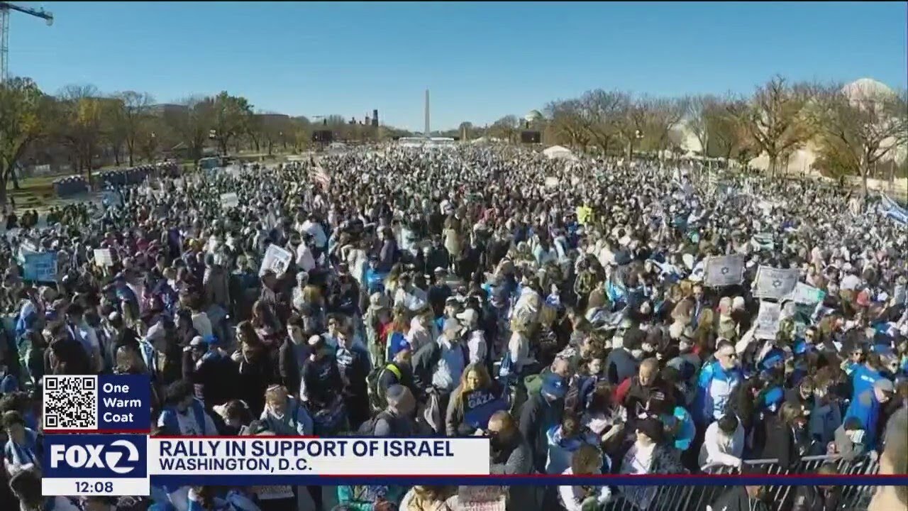 Thousands march for Israel in Washington, D.C. - YouTube