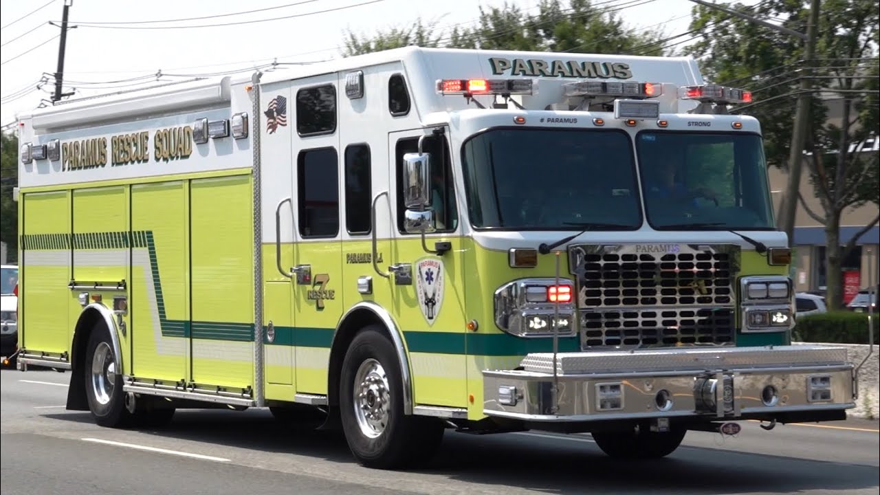 Paramus Rescue Squad Rescue 7 & Paramus Fire Department Engine 3 ...
