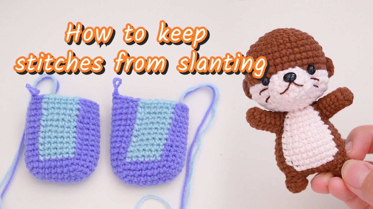 What you need to know before crochet | How to avoid slanting stitches ...