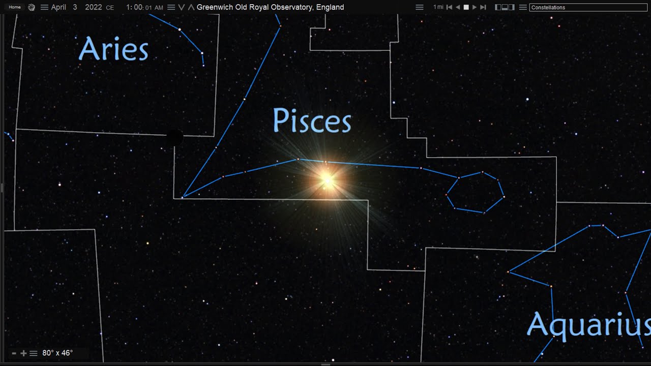 April 3 2022. The Sun's 22nd day in Pisces 12021. - YouTube