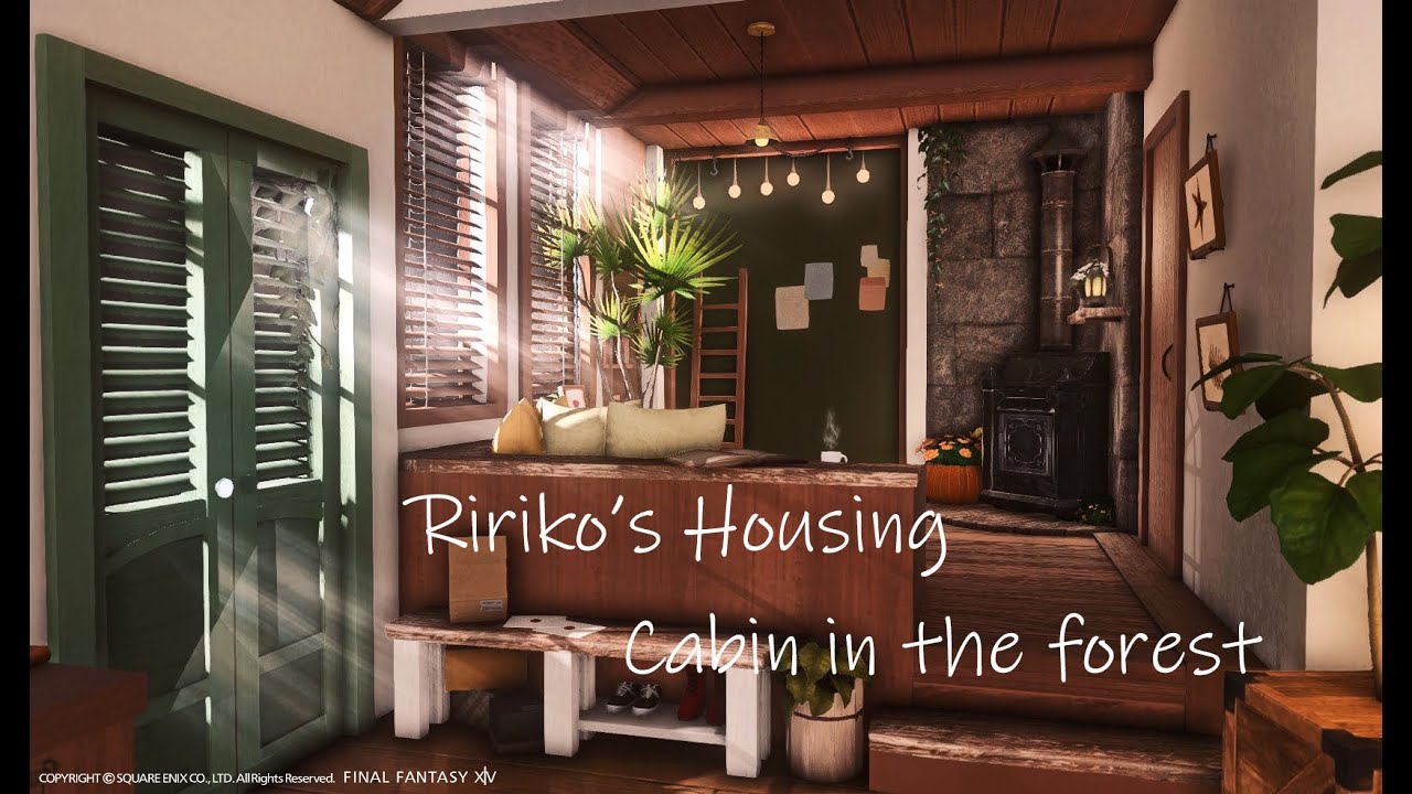 FFXIV HOUSING : Cabin in the forest [M] - YouTube