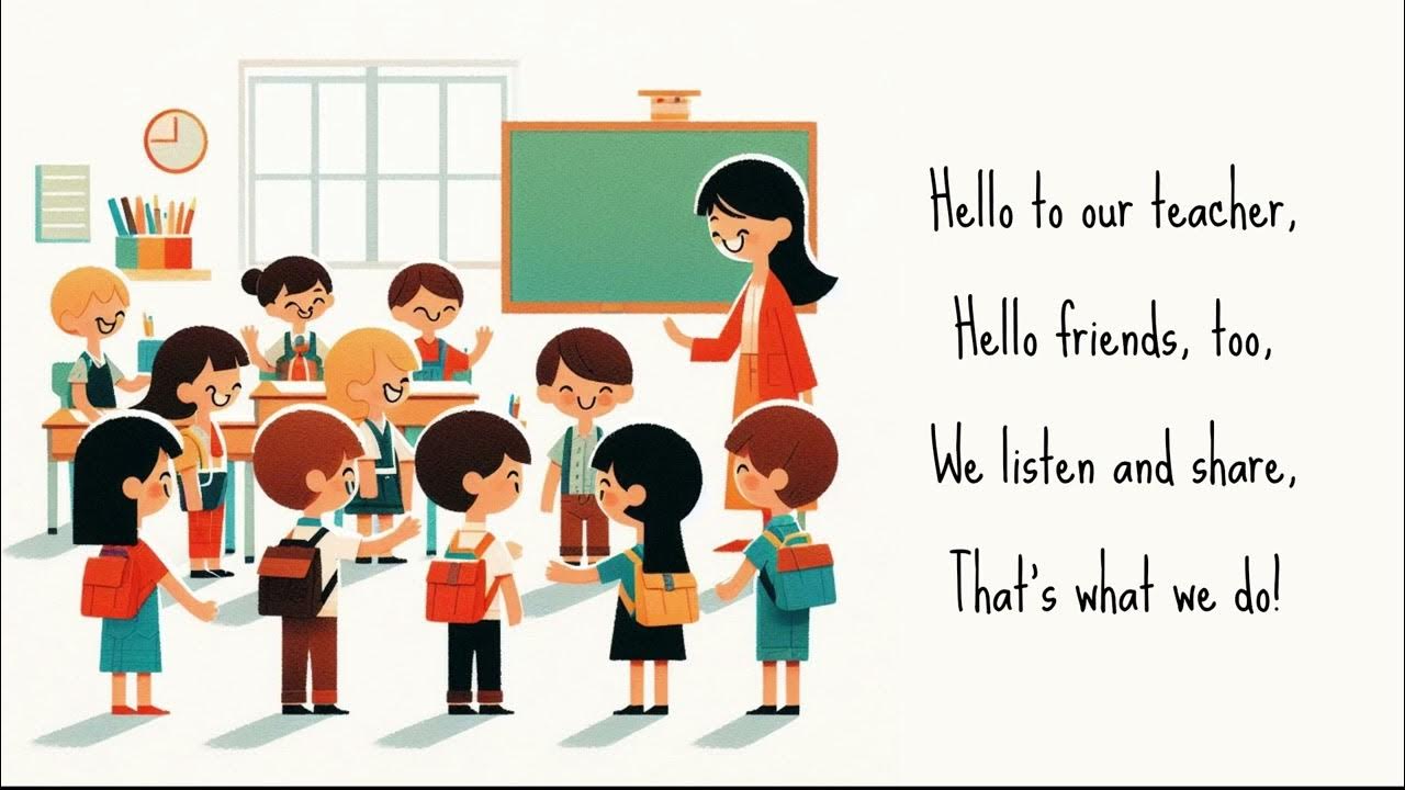 Good morning, let's learn and play - A song to start the school day ...