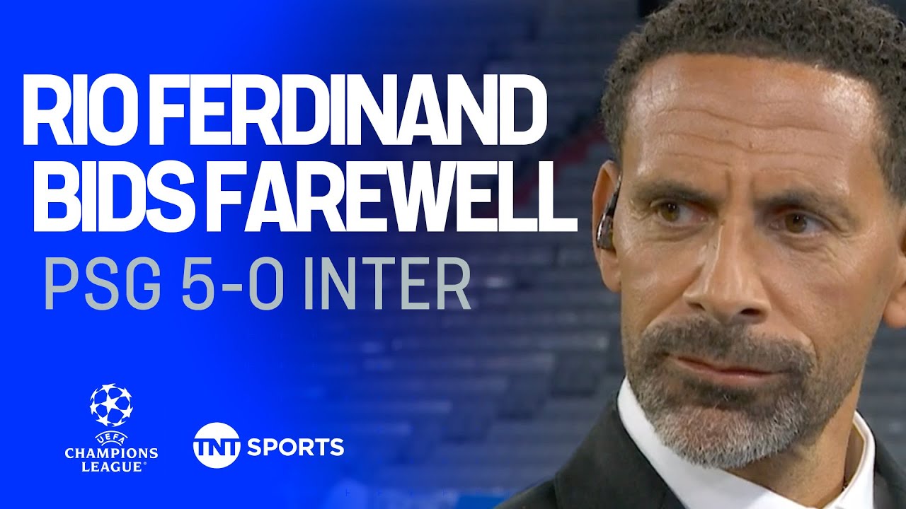 Rio Ferdinand bids emotional farewell after completing final TV ...