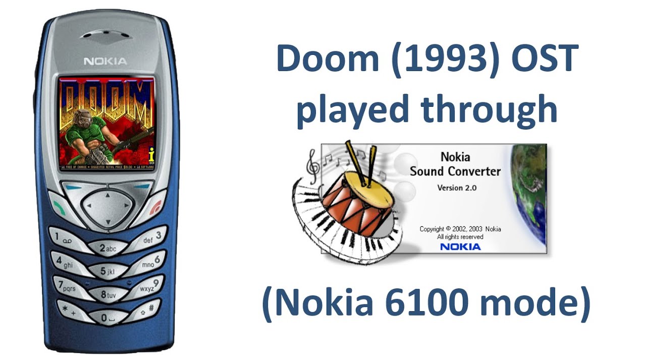 Doom (1993) OST using the Nokia 6100 sound font / PART I - YouTube