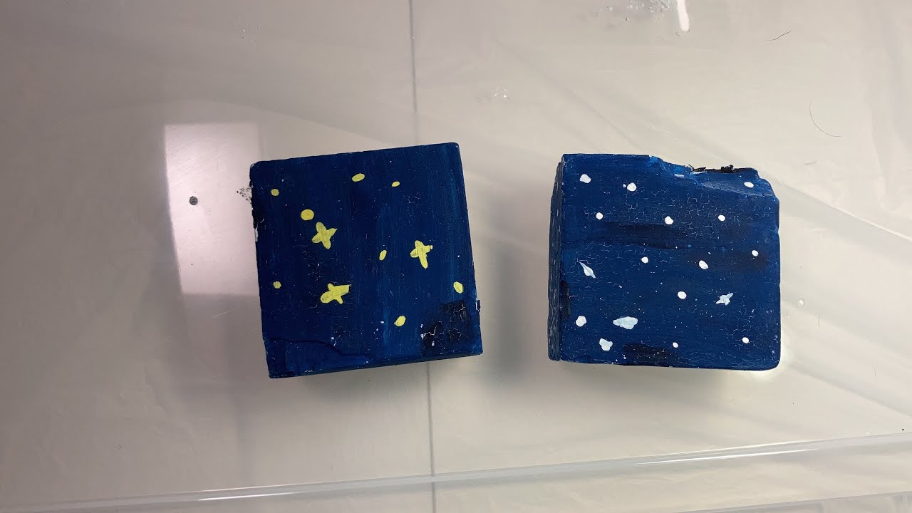 별 짐초크 부수기, The milky way gym chalk , Star gym chalk - YouTube