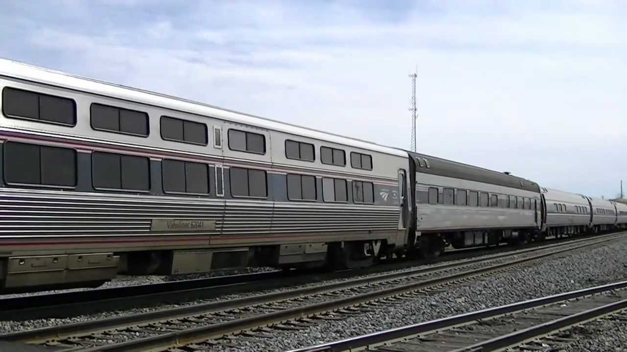 Amtrak Train 19 backs out of Tuscaloosa Siding - YouTube