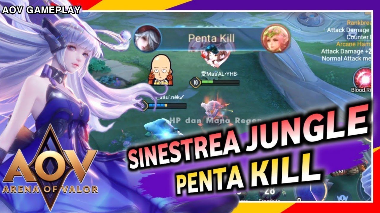 AoV Sinestrea Gameplay - Cara Main Aov Untuk Pemula 2022 - Arena of ...