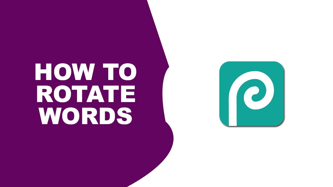 how to rotate words in photopea - YouTube