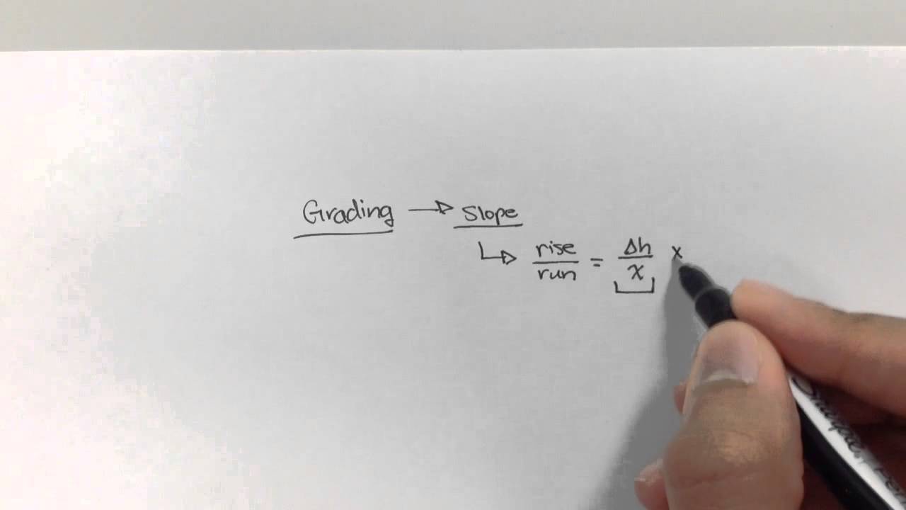 Advanced Geomatics: Grading & Slope - YouTube