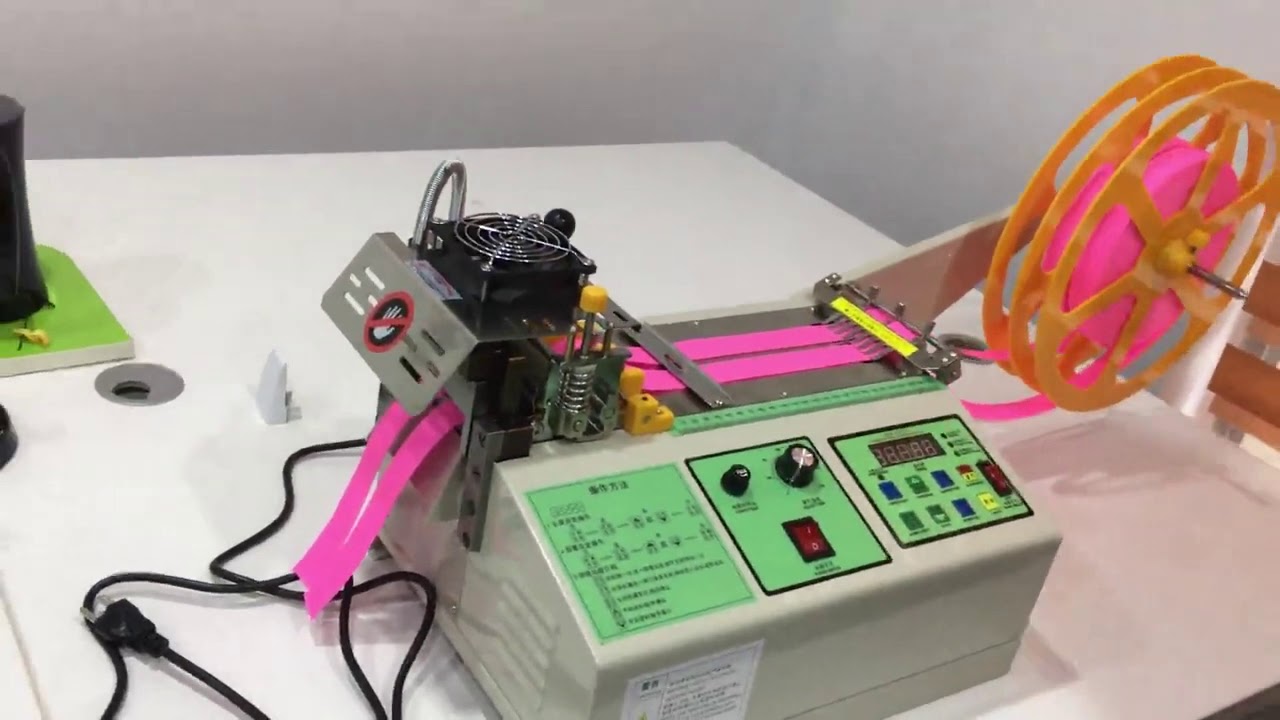 BMGIANT Automatic Digital Belt Cutter Hot And Cold Cloth Belt Cutting ...