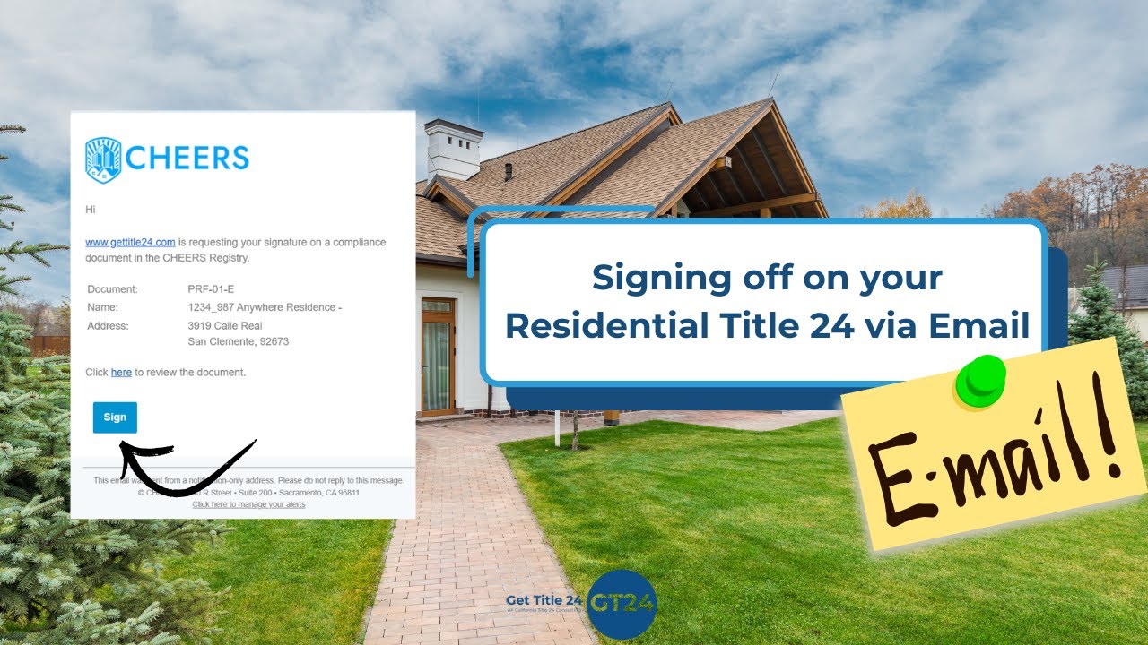 Signing off on your residential Title 24 via Email - YouTube