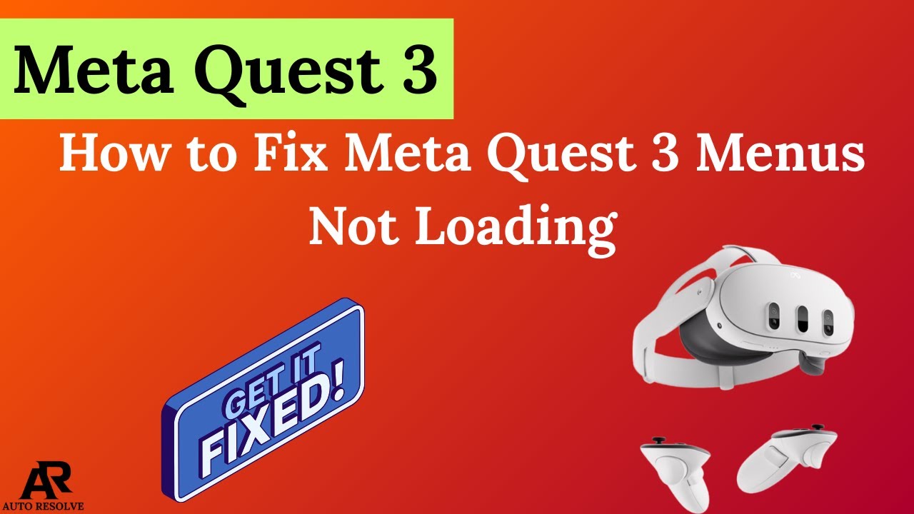 How to Fix Meta Quest 3 Menus Not Loading - YouTube