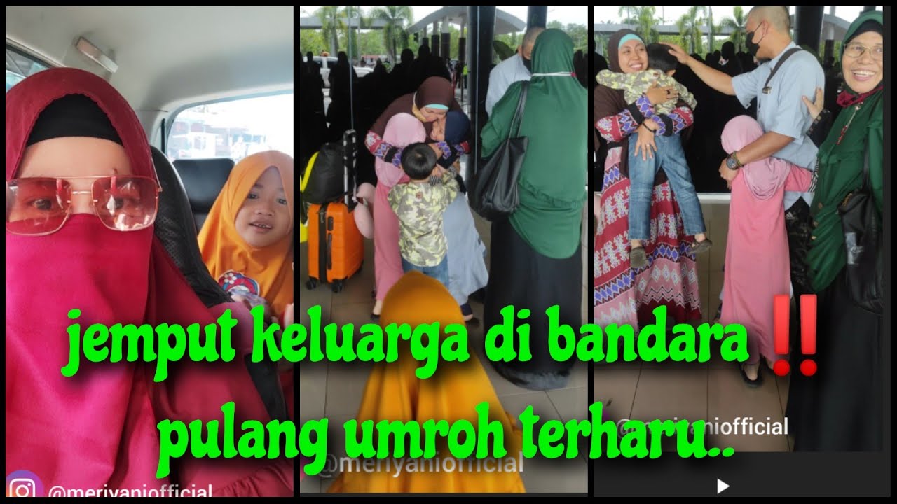 JEMPUT KELUARGA DI BANDARA‼️PULANG UMROH TERHARU.. #shorts #fyp #viral ...