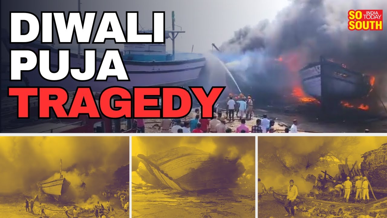 Diwali Puja Tragedy: Fire Engulfs 7 Fishing Vessels at Gangolli Port ...
