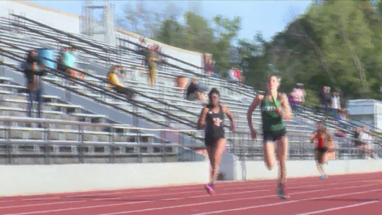 Girls Western Big 6 track meet - YouTube