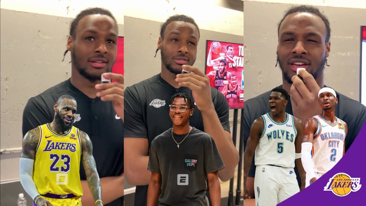 Rapid Fire Questions with Bronny - Who got the most rizz, fav players ...