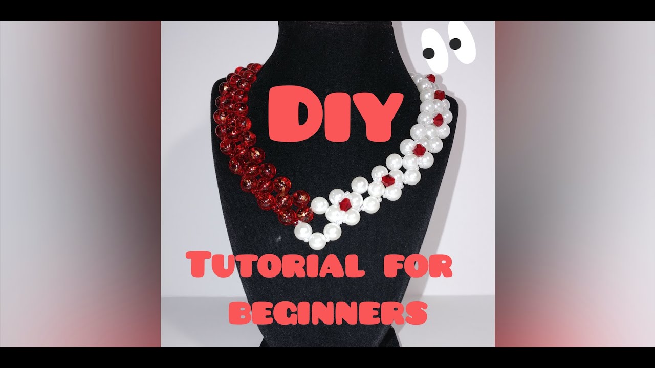 TUTORIAL ON HOW TO MAKE A FANCY DIAMOND NECKLACE FOR BEGINNERS - YouTube