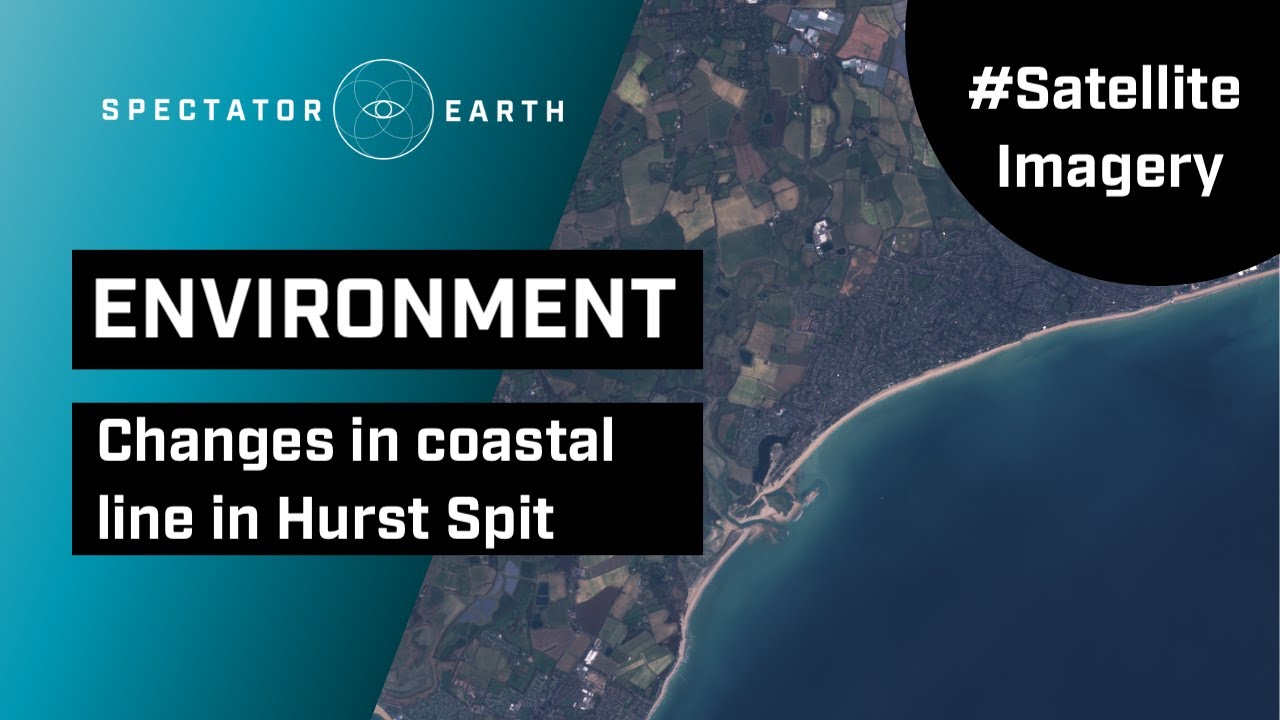 Changes in the coastal line of Hurst Spit #sentinel2 #satellite # ...