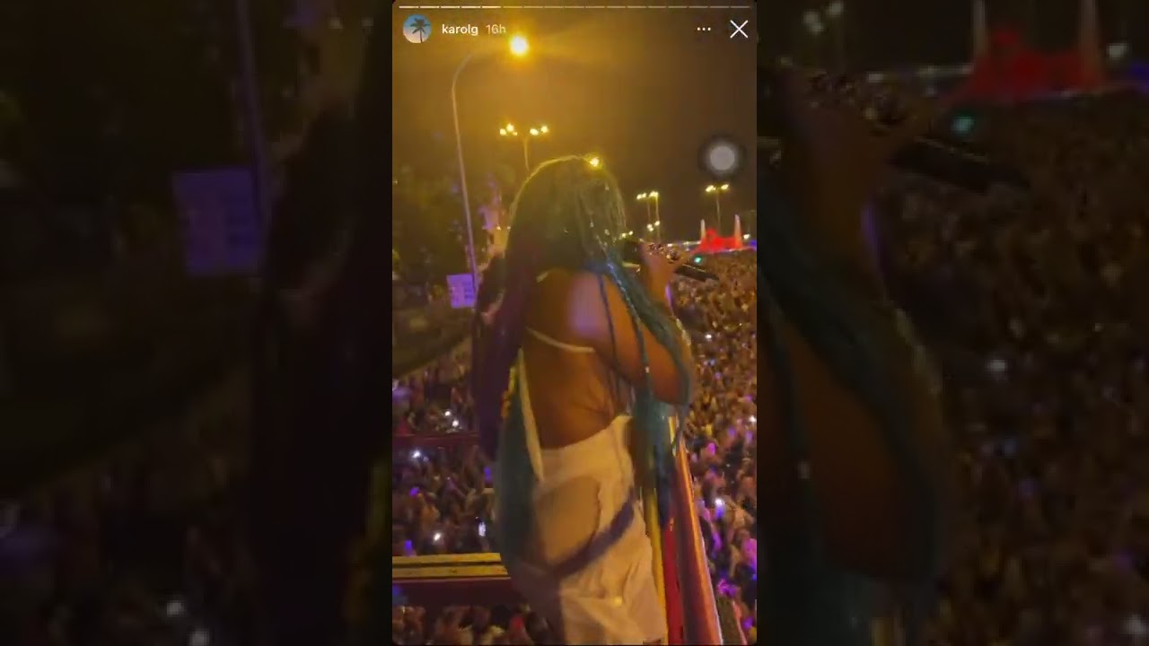 Karol G estuvo en España cantando en el Orgullo de Madrid - YouTube