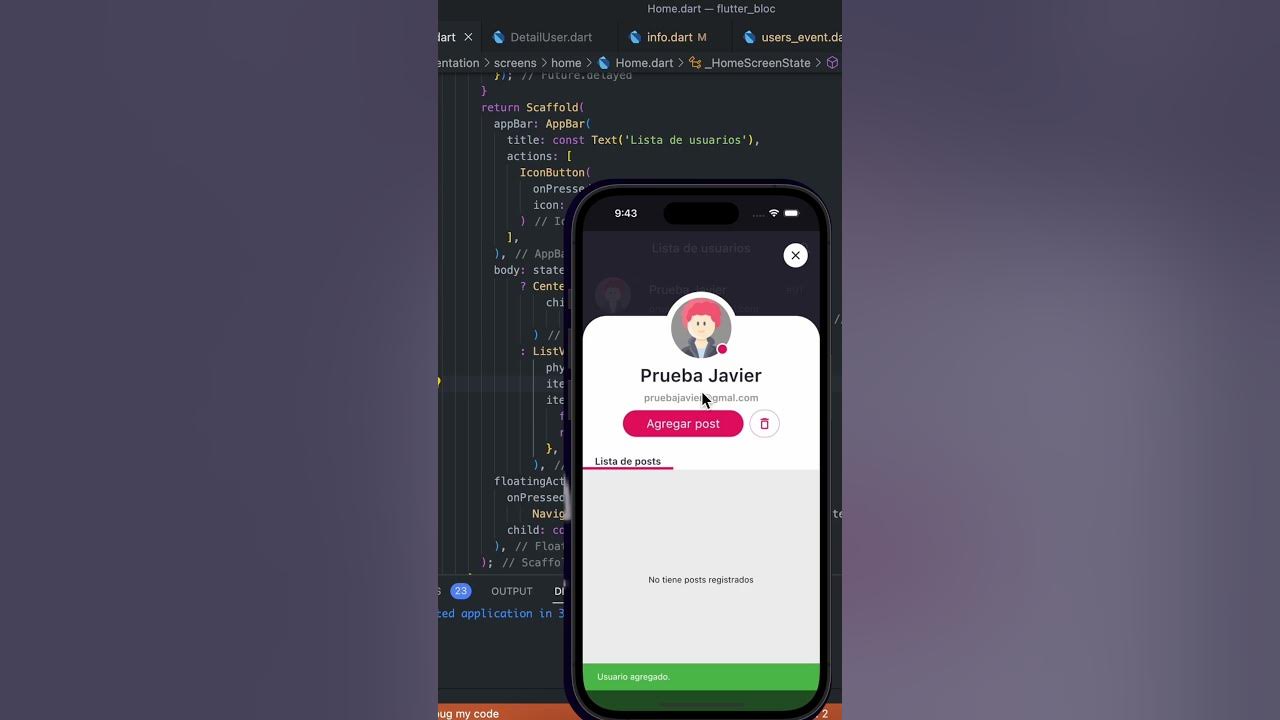 App En Flutter Con Bloc Flutter Flutterdeveloper Fluttertutorial Youtube