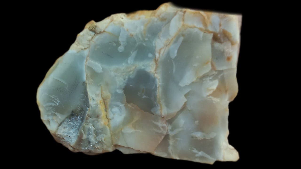 سنگ نیمه قیمتی فلینت سبز Green Flint gemstone - YouTube