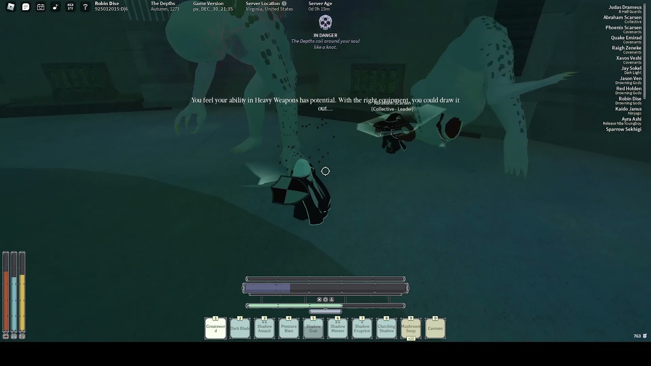 Escaping the Depths deepwoken - YouTube