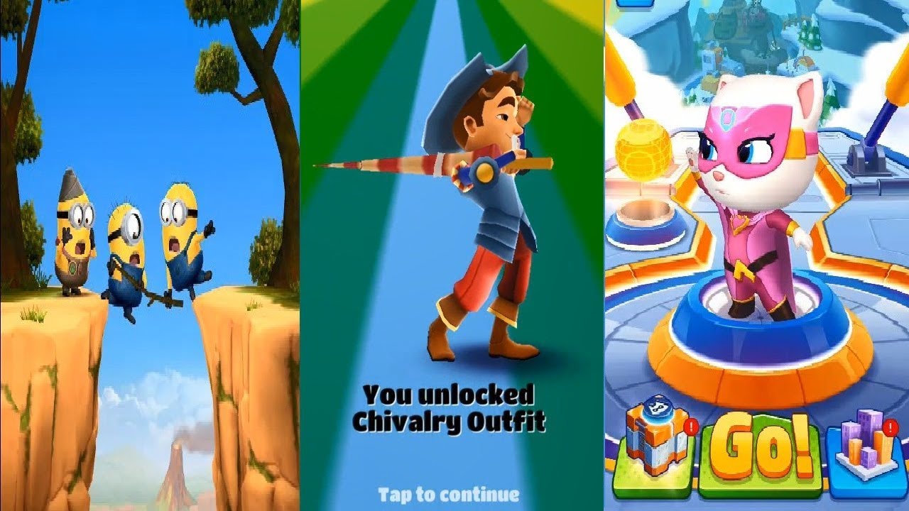 Despicable Me - Minion Rush New Update MINION SCOUTS VS Subway Surfers ...