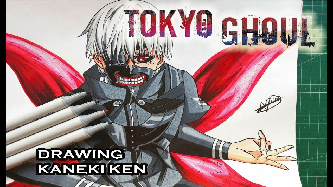 Kaneki Ken - Tokyo Ghoul - Speed Drawing - YouTube