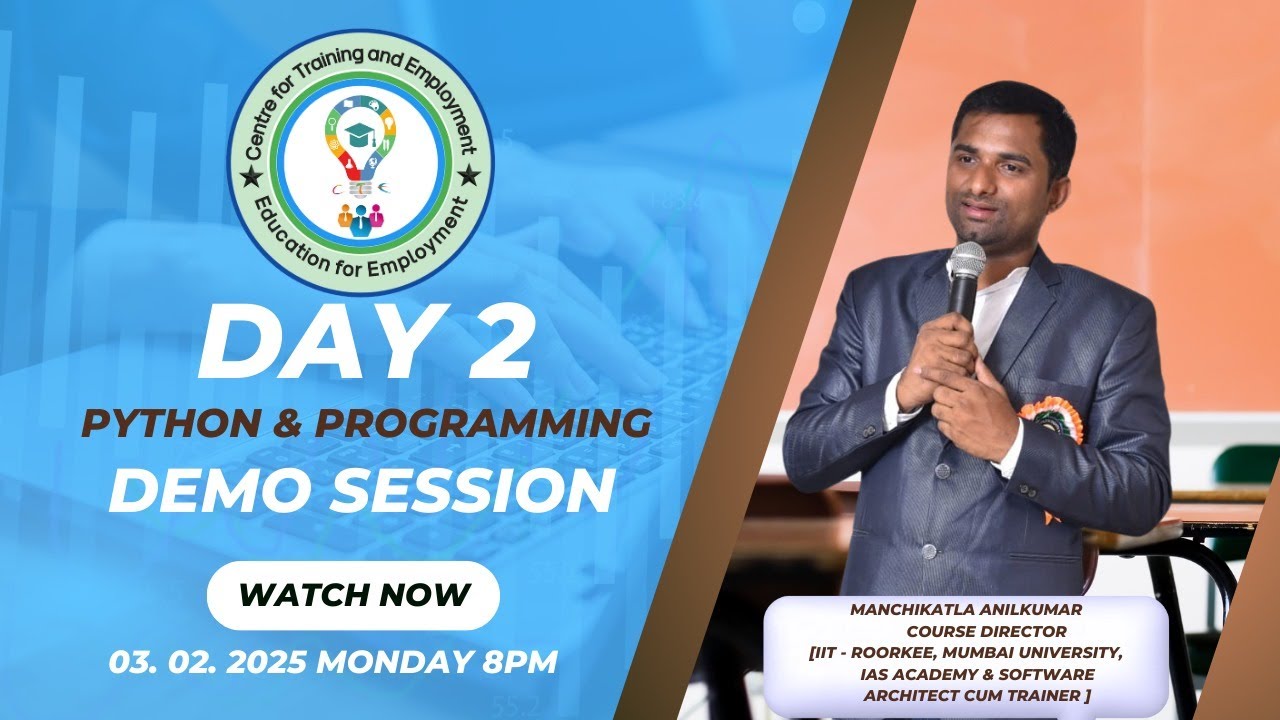 03.02.2025 Sunday - Day 2: Demo Session for Python, AI, ML, Data Science, Fullstack, Data ...