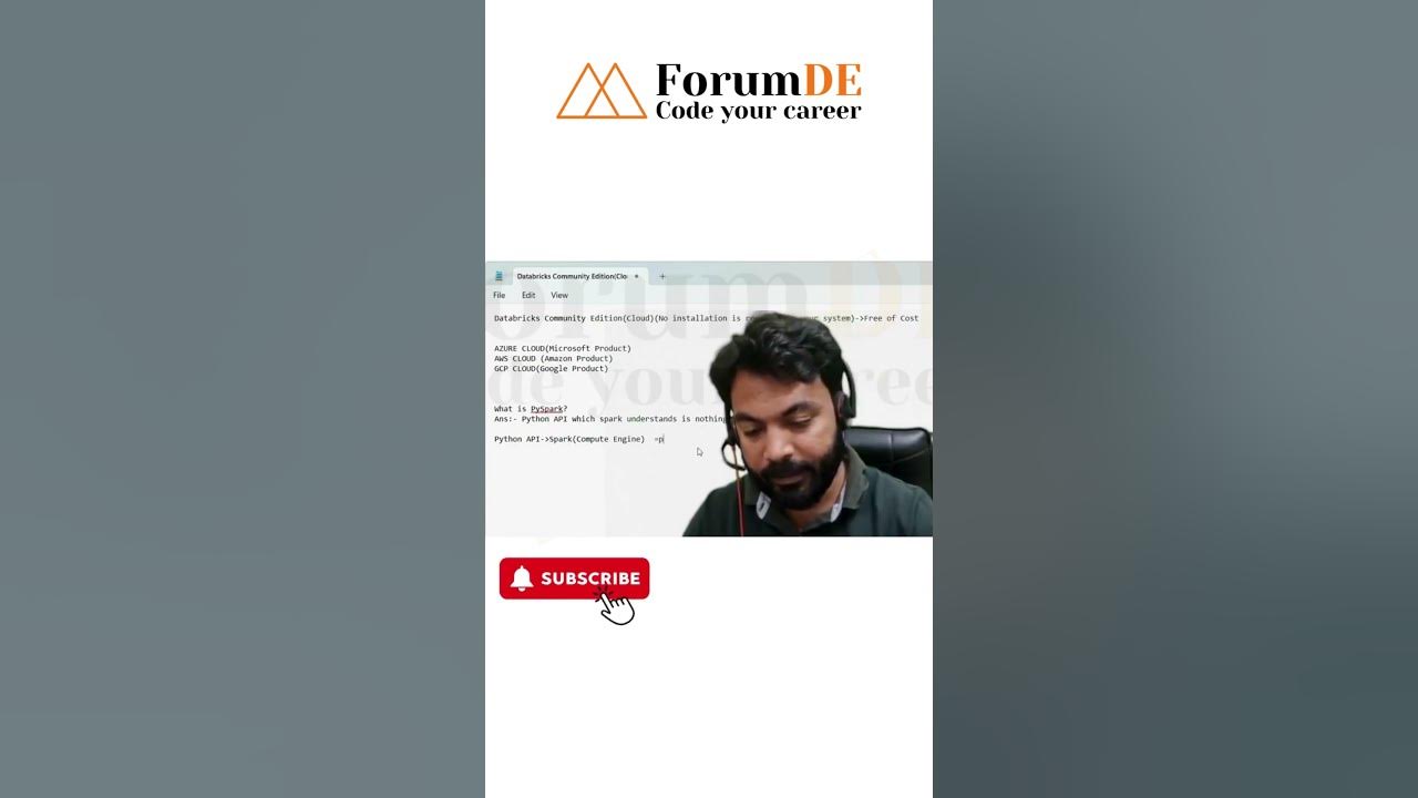 what is PySpark ? | Mr. Arun Kumar | #pyspark #cluster - YouTube