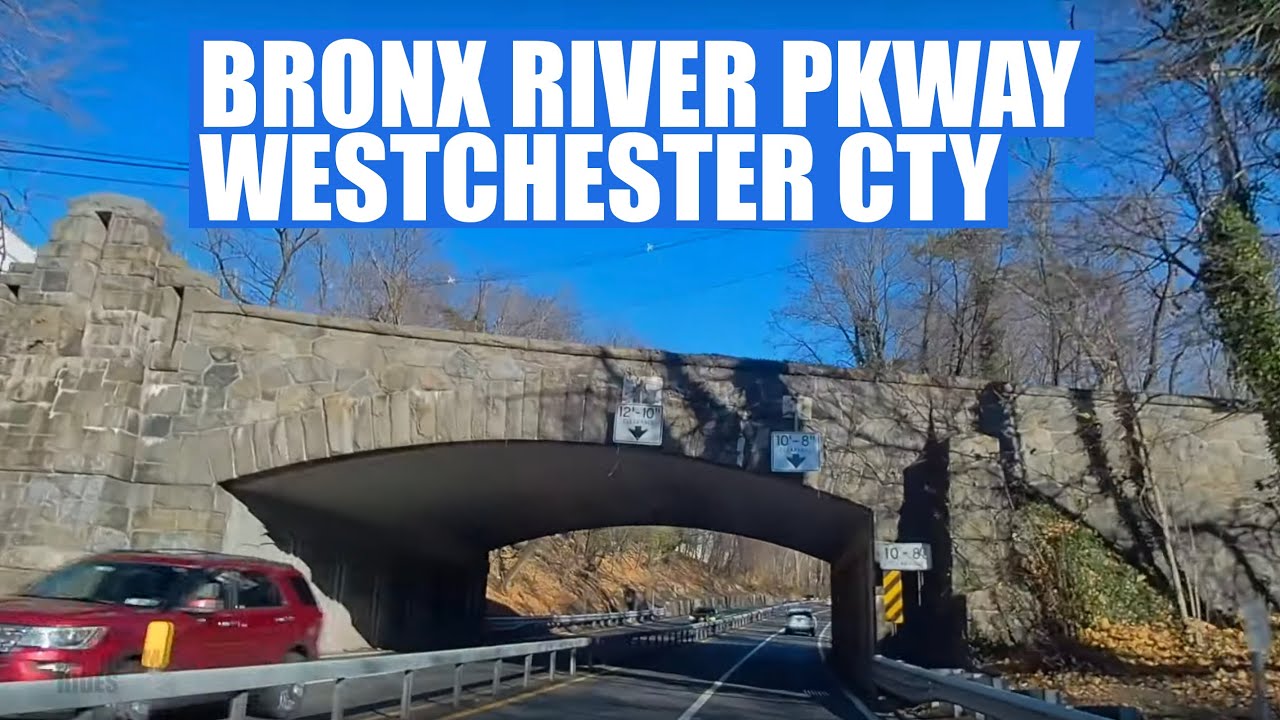 Bronx River Parkway drive: Westchester County border to Harney Rd - YouTube
