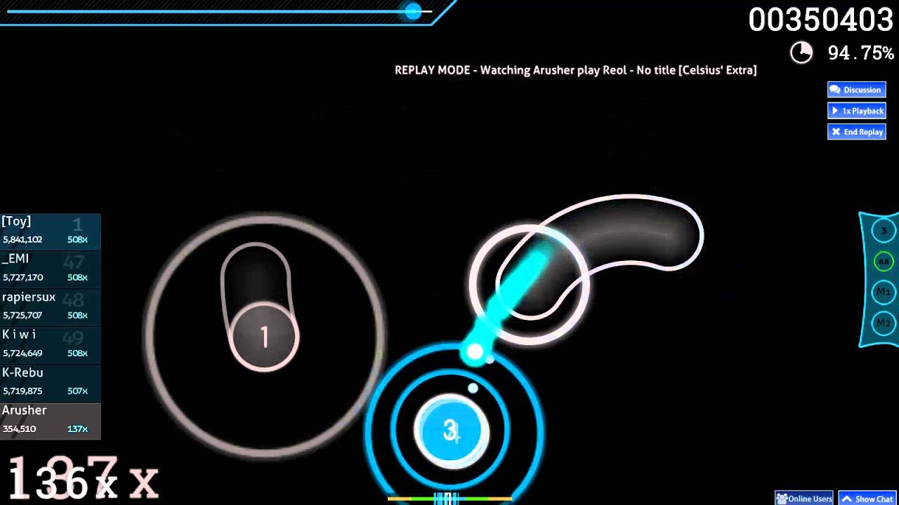 Osu! Reol-No Title [Celsius' Extra] - YouTube