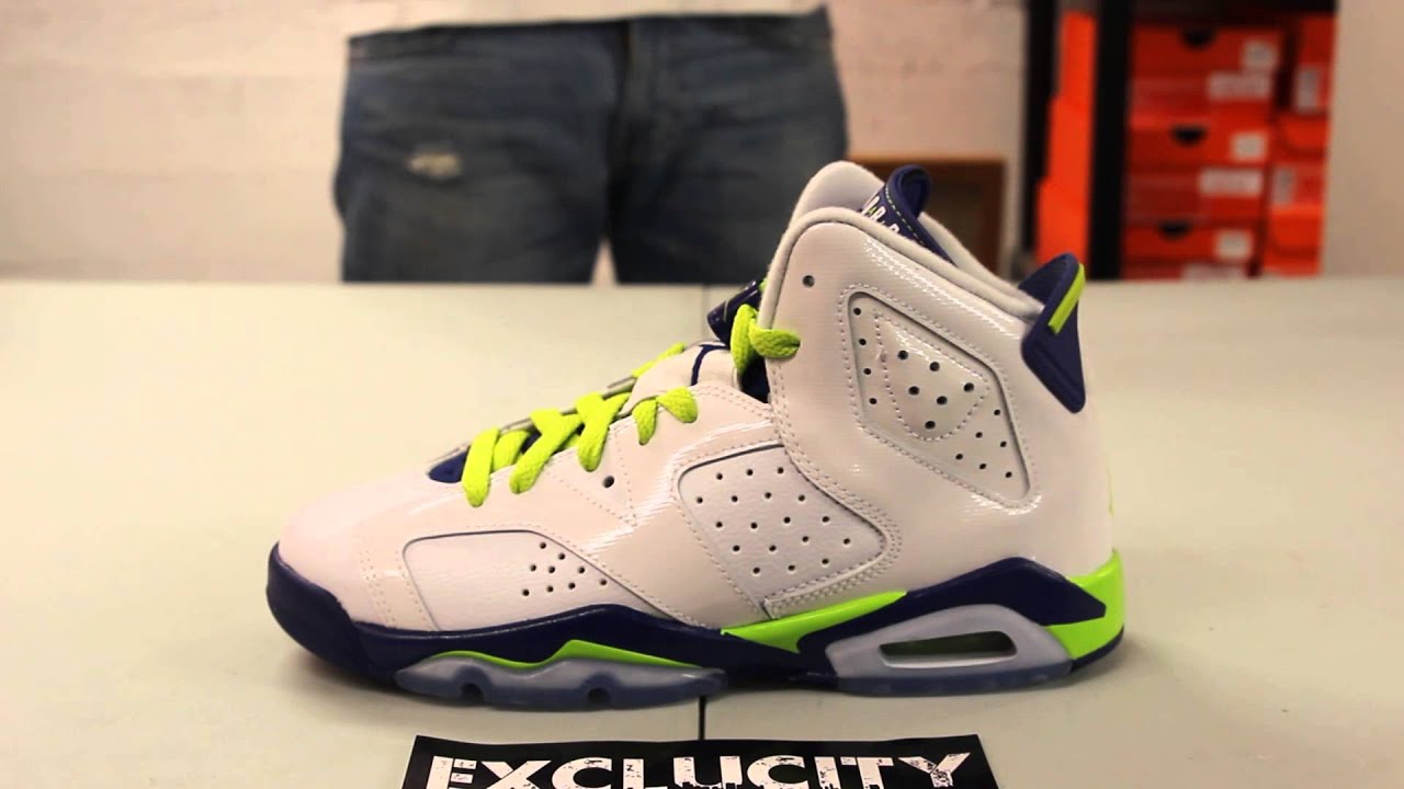 Ladies Air Jordan 6 Retro "Seahawks" Unboxing Video at Exclucity - YouTube