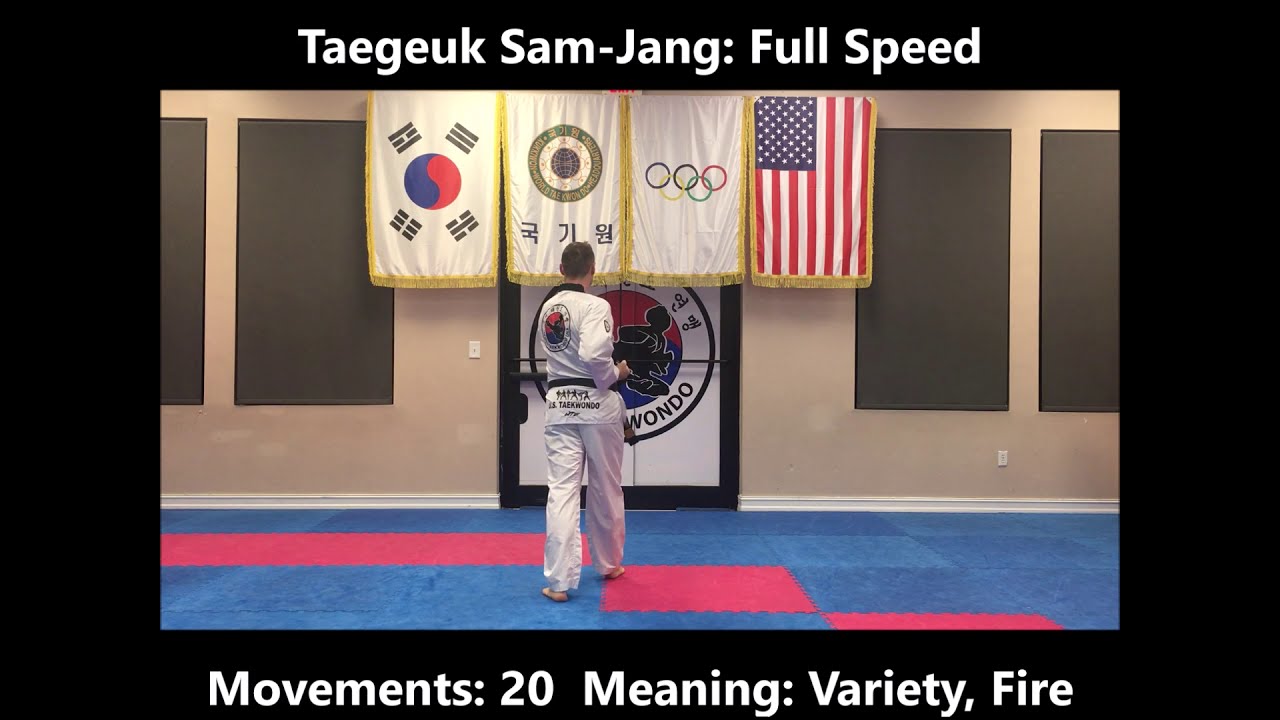 Taegeuk Sam-Jang (Form 3) WT Poomsae US Tae Kwon Do - YouTube