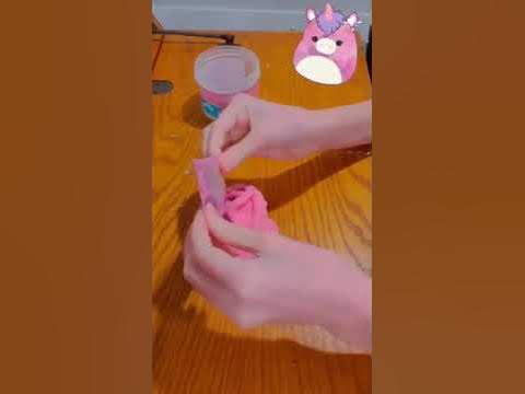 My brother got me a new slime! A tye dye unicorn 🦄 squishmallow slime!! - YouTube