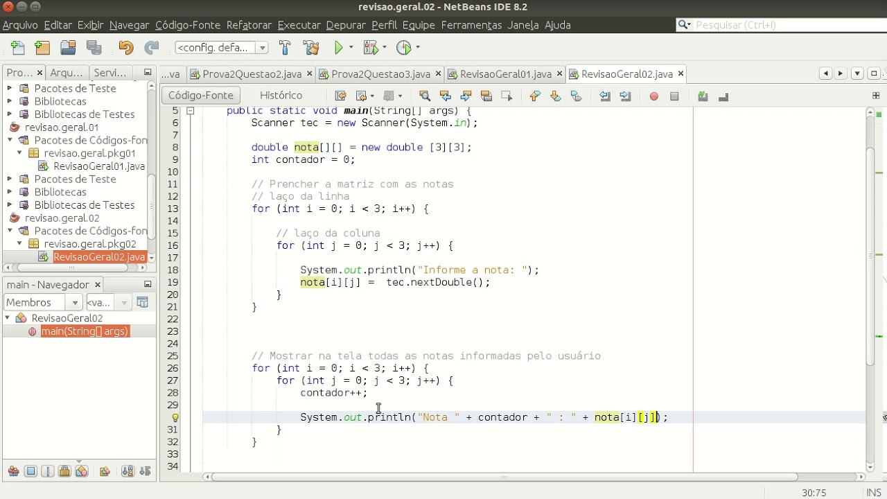 JAVA - Básico - Matriz - YouTube