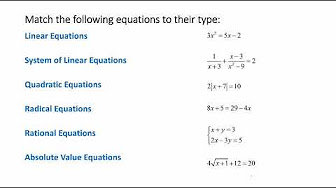 13.5 Solving Mixed Equations - YouTube