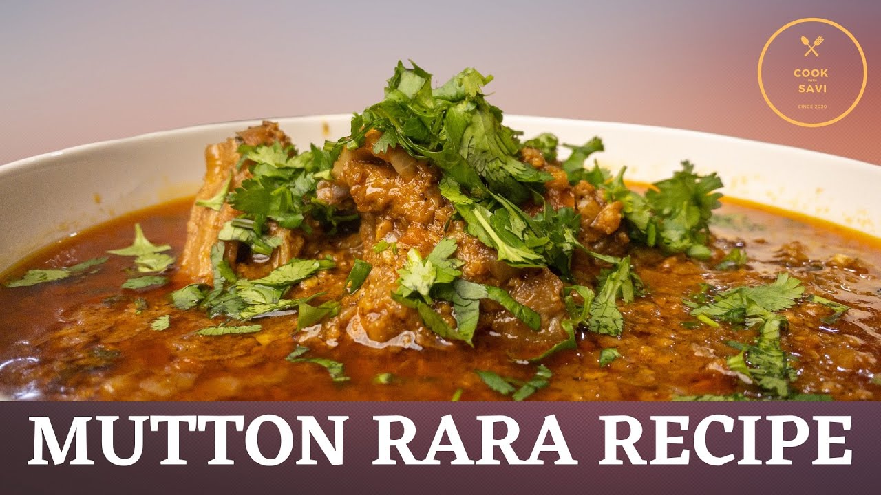 Mutton Rara Recipe | New Year’s Party Recipe | Cook With Savi | मटन ...