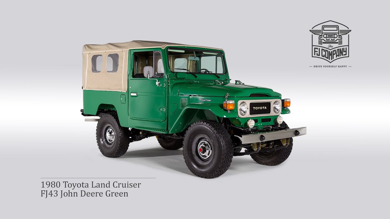 1980 Toyota Land Cruiser FJ43 John Deere Green Restoration Process Full ...