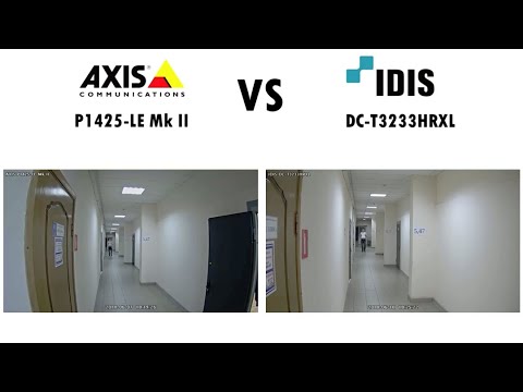 Видео сравнение AXIS P1425-LE Mk II и IDIS DC-T3233HRXL в условиях ...