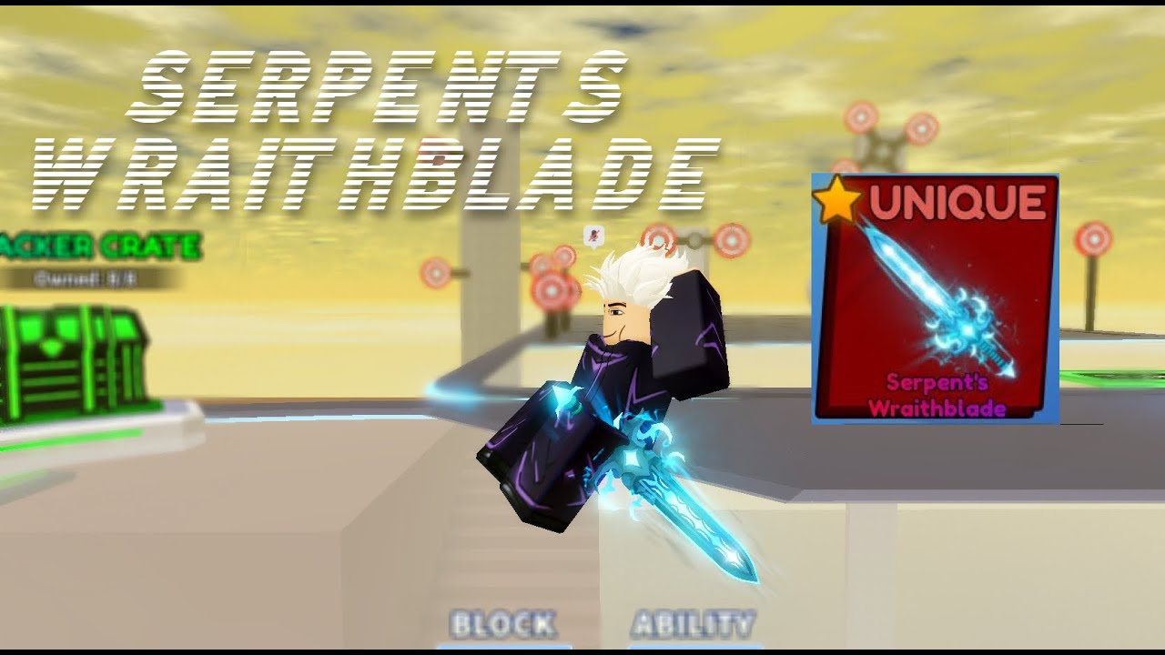 Finally got Serpents Wraithblade in Blade Ball!! - YouTube