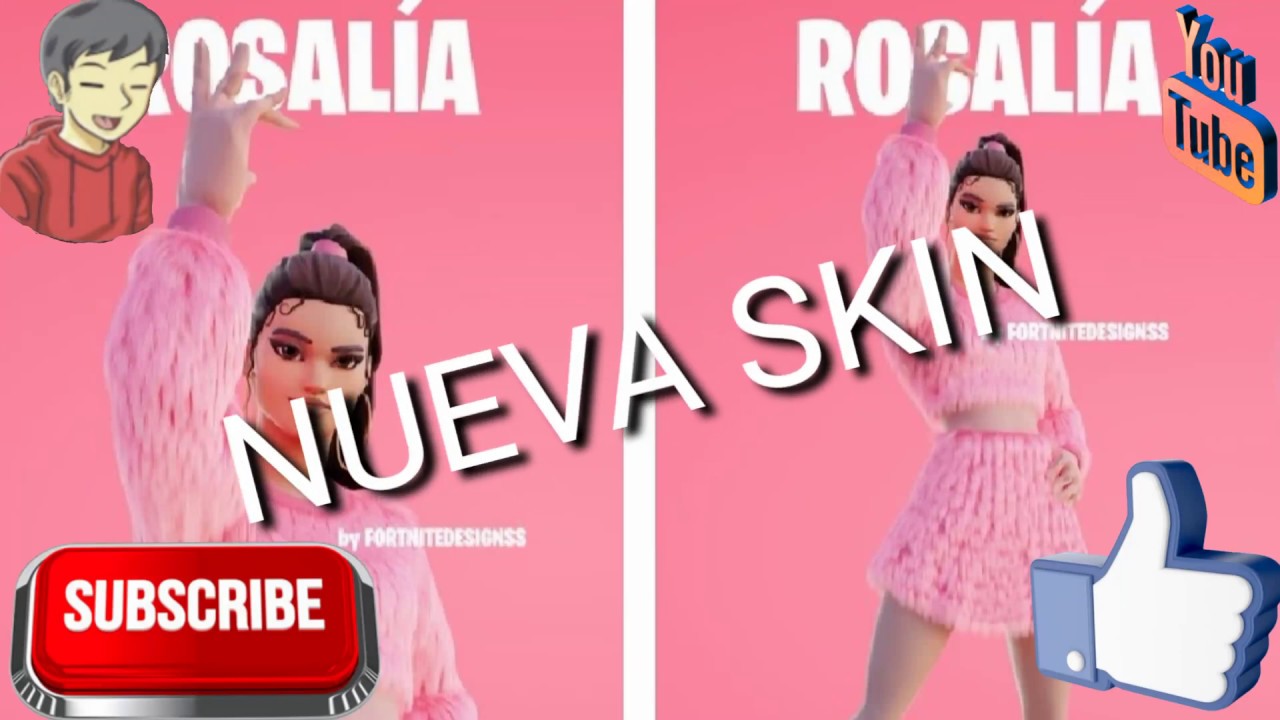 NUEVA SKIN DE FORTNITE *ROSALÍA* - YouTube