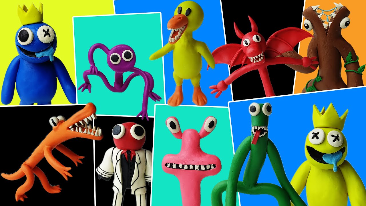 ALL Rainbow Friends with Clay / Roblox with clay / ClayMod - YouTube