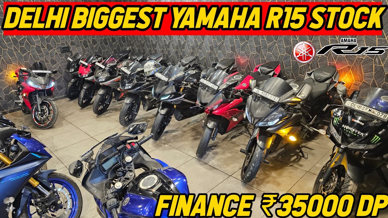 Second Hand Used Bike Market Delhi 🌟Yamaha R15 Delhi Biggest Stock 🌟 ...
