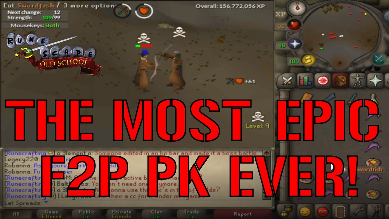 INSANELY EPIC F2P PK | Old School Runescape - YouTube