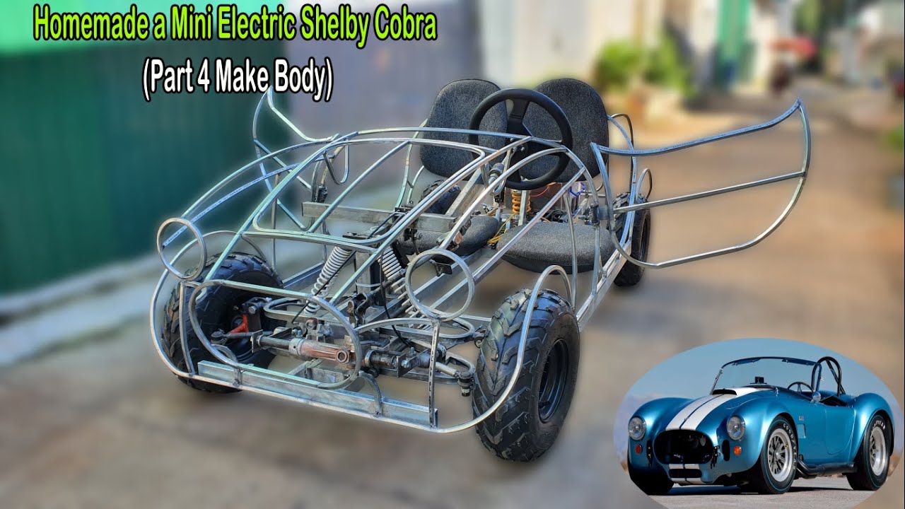 Homemade a Mini Electric Shelby Cobra. (Part 4 - Make Body) - YouTube