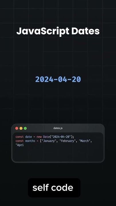 how to make date using JavaScript #date #javascript #python #clock #programming #data # ...